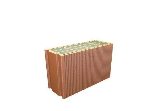 Brique terre cuite isolante Porotherm IsoBric 20 - base - 500x200x299 ...