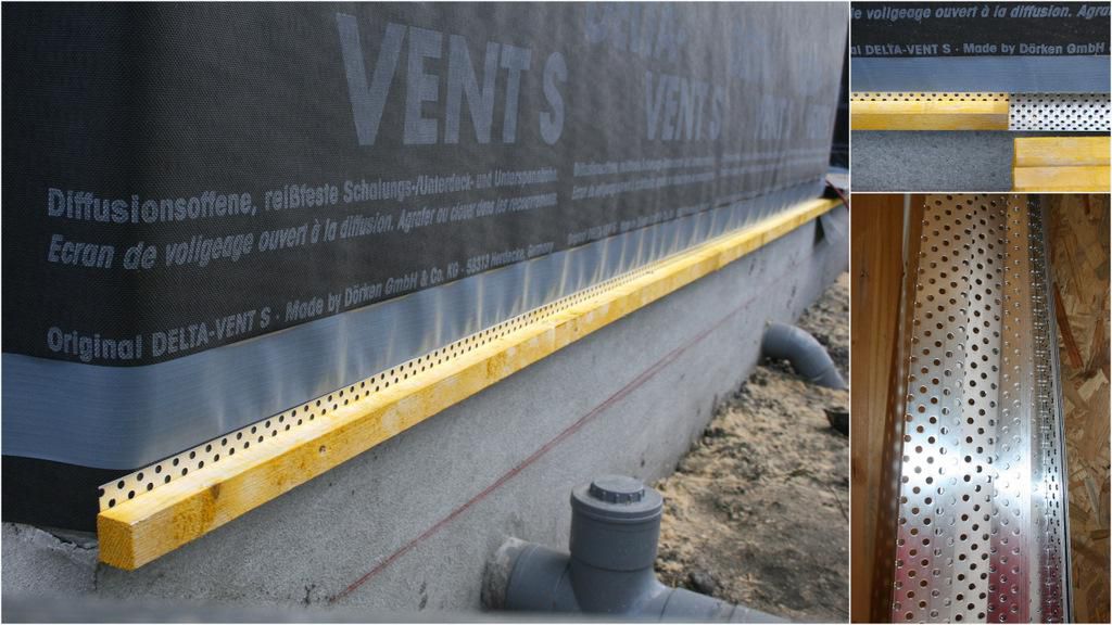 Grille aération anti-rongeur DELTA alu-zinc Longueur 2 m aile 22x45 mm ...