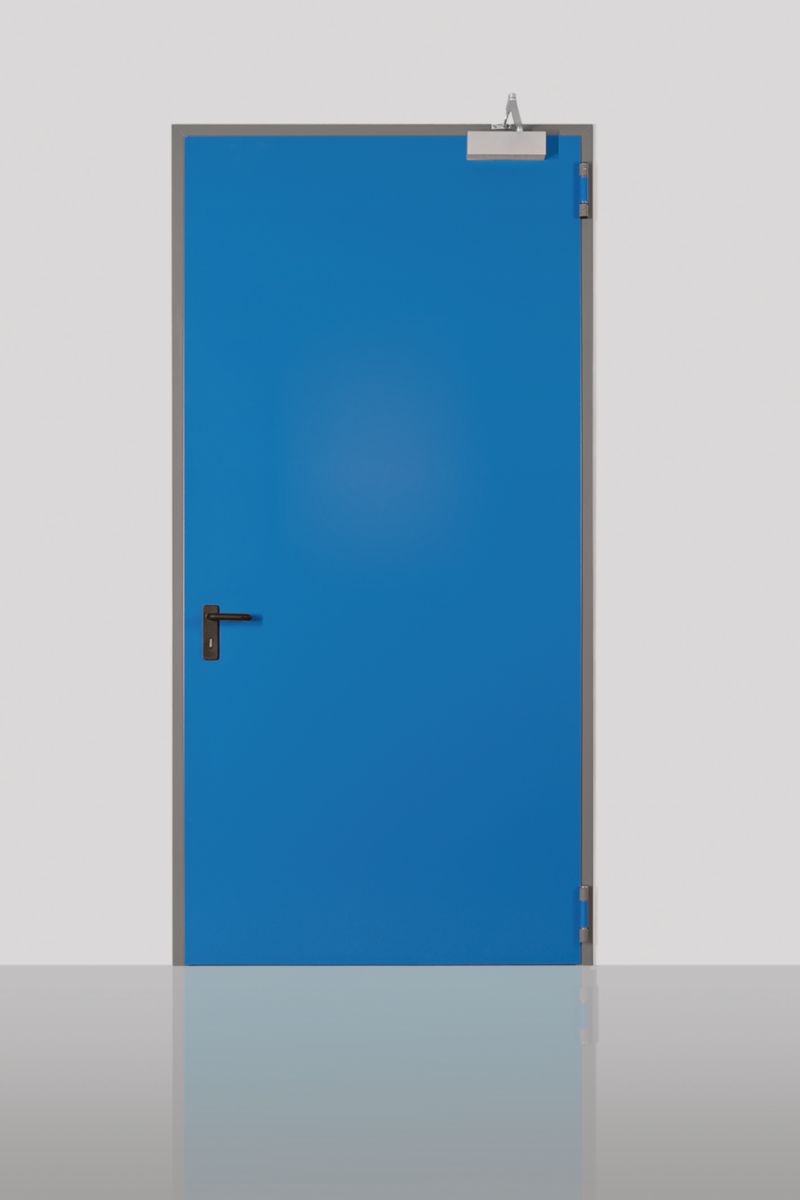 Bloc-porte multi-usage Projet dormant Z blanc RAL9010 à recvt 2 paum ...