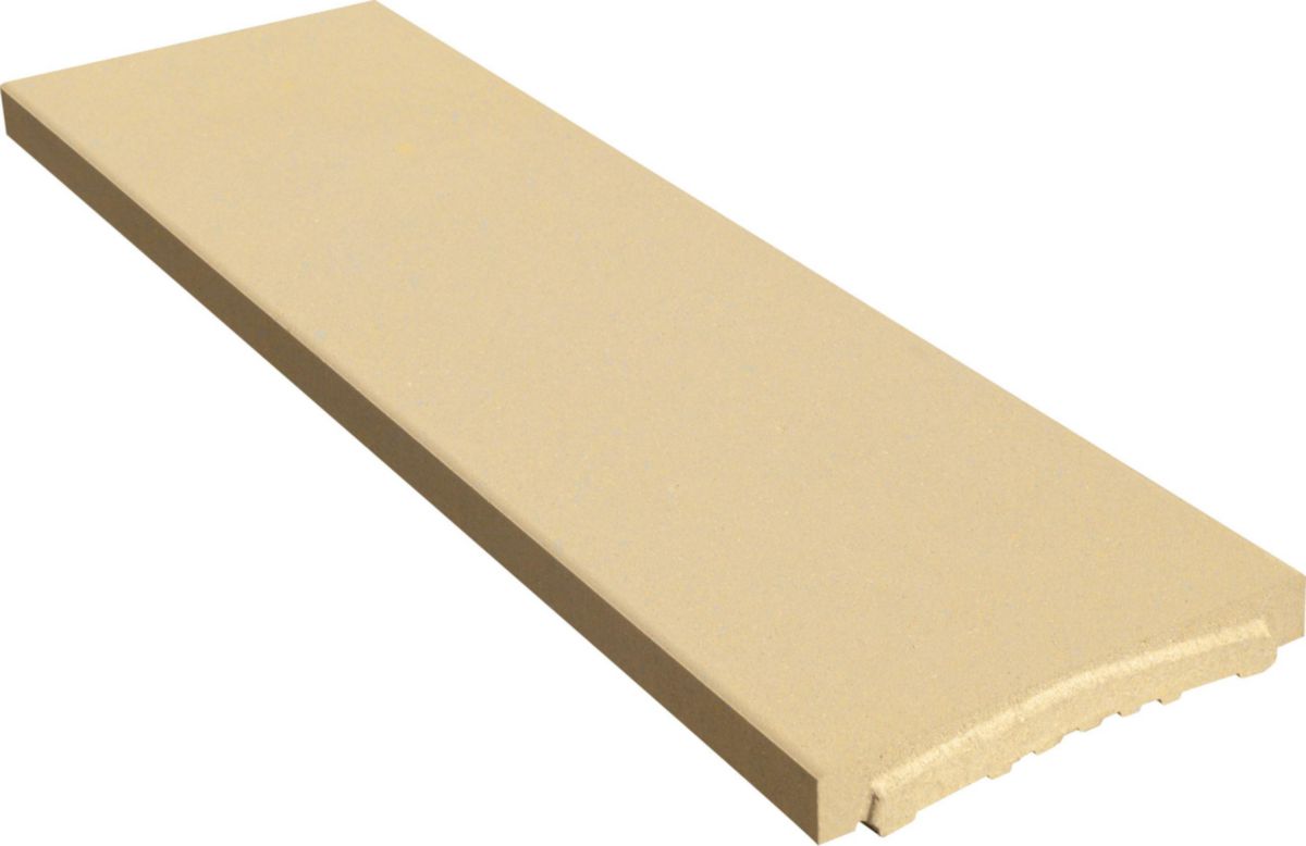 Chaperon de mur plat Optipose - ton pierre - 99x30x4 cm - WESER