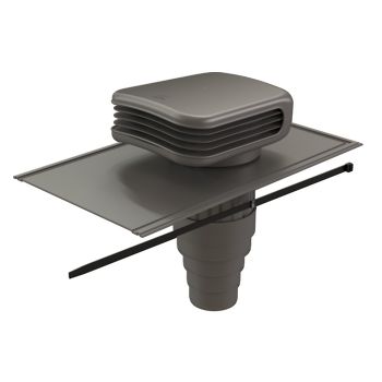 Terminal de ventilation Valetis ardoise universel anthracite avec ...