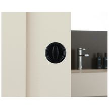 Kit 1.40 RONDO Garniture avec serrure à condamnation finition noir mat pour porte coulissante ...