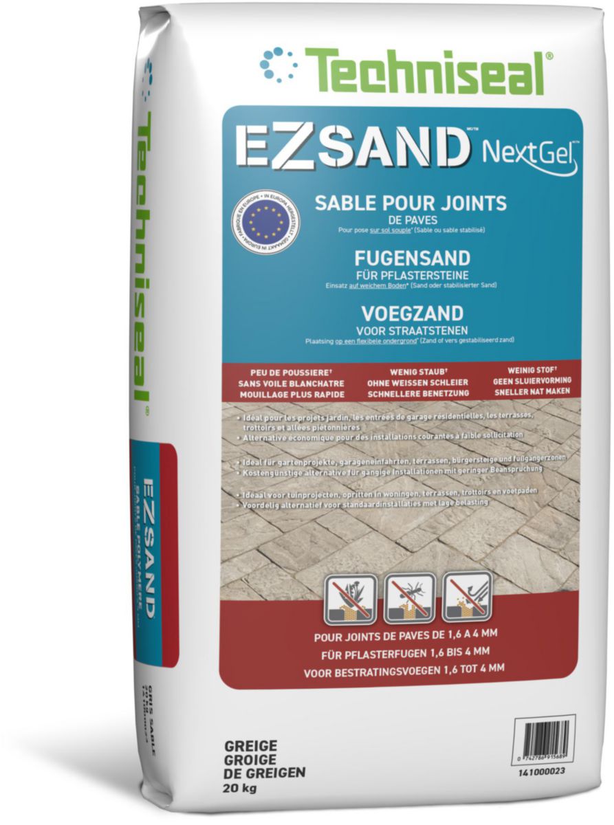Sable polymère pour joints de pavés Ezsand - sac de 20 kg - TECHNISEAL