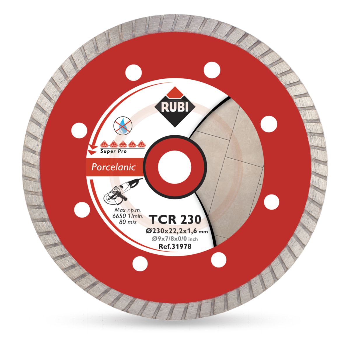 Disque diamanté TCR 180 SUPERPRO - RUBI