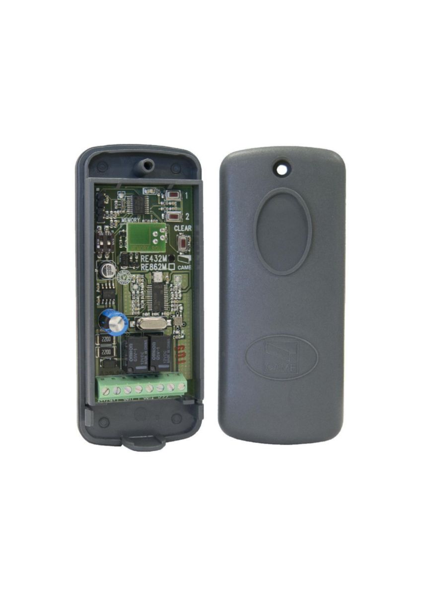 Récepteur bicanal universel pour l'extérieur IP54 RE432M - 433,92 MHz - CAME