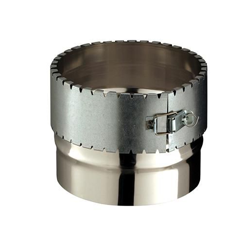 Raccord tubage flexible/conduit Tubaginox - inox - Ø 200 mm - POUJOULAT