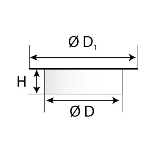 Finition plafond ronde INOX-GALVA , diamètre 130 mm ,hauteur : 120 mm ...