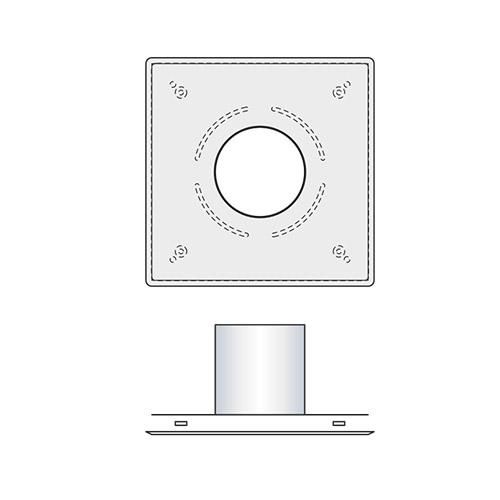 Plaque ventilée bois20x40 150EM blanc mat RAL 9020 Réf. 56150889/9020 ...