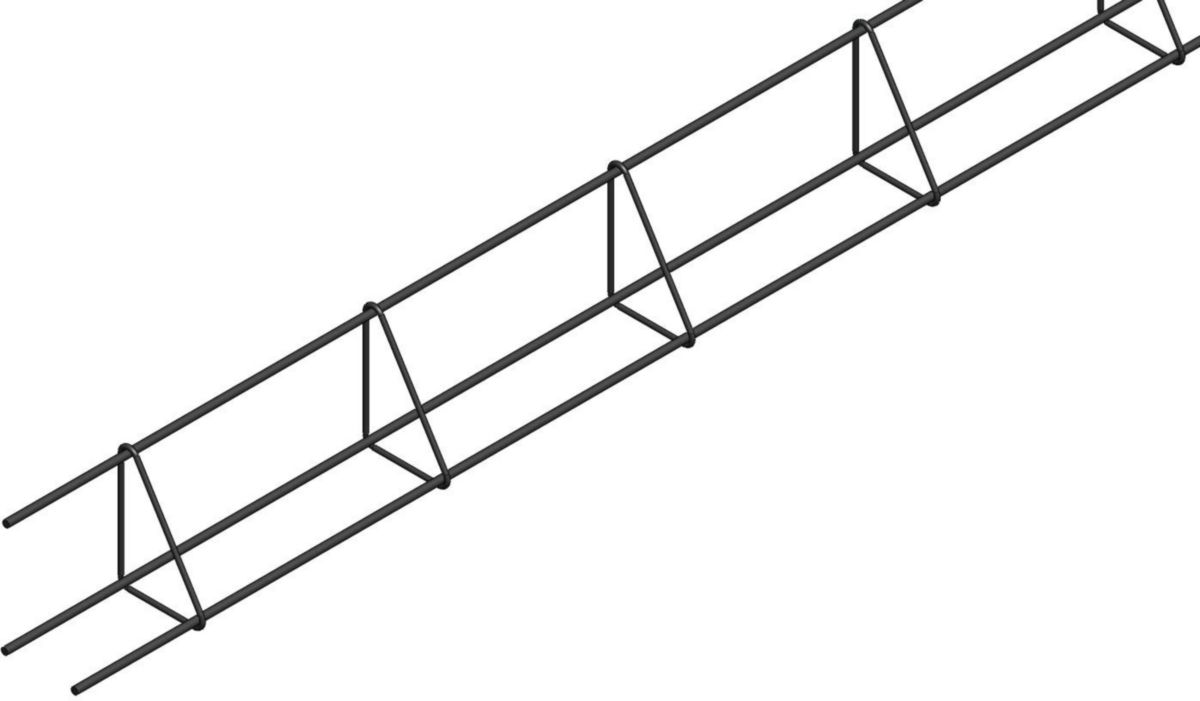 Armature triangulaire de chaînage horizontal ou vertical - 3 filants Ø ...
