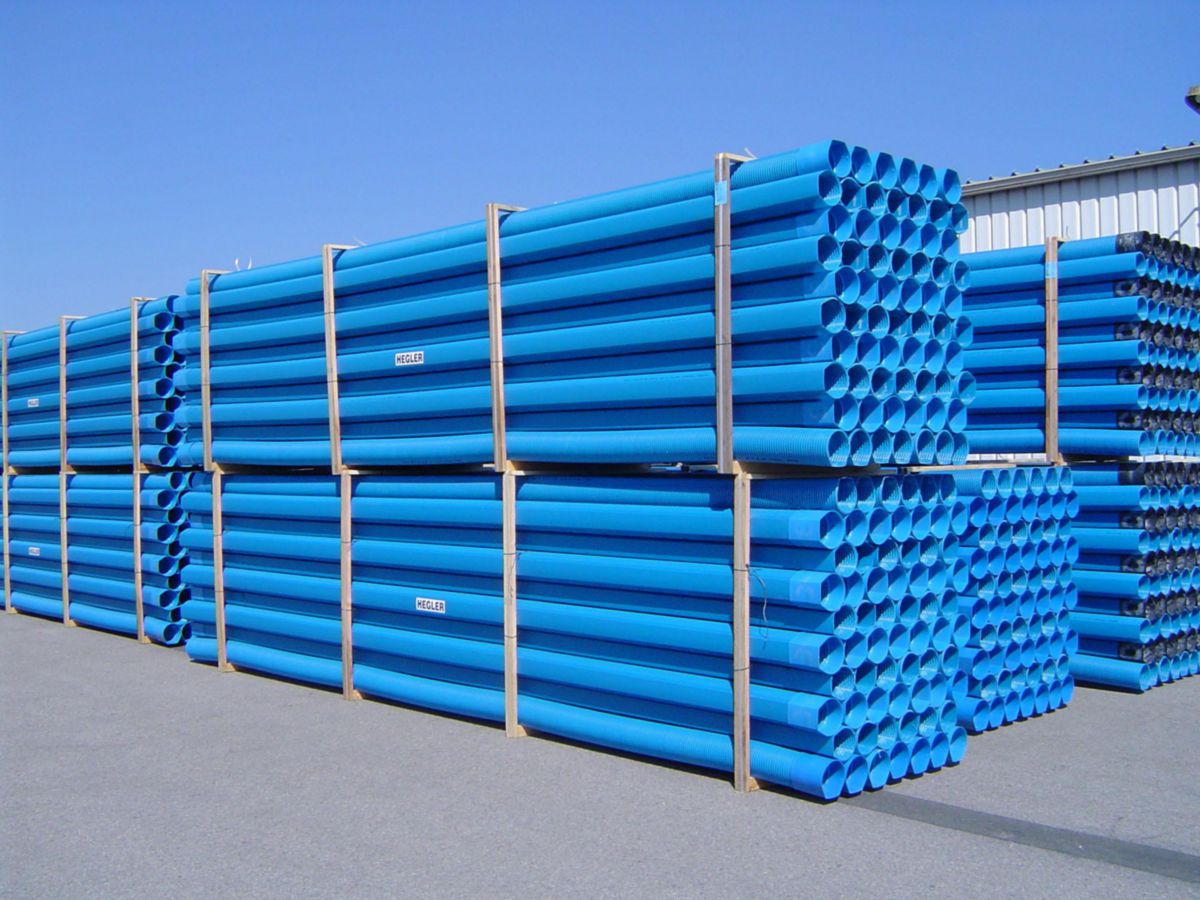 Drain routier Sirowell en PVC-U à cunette plate bleu diamètre nominal ...