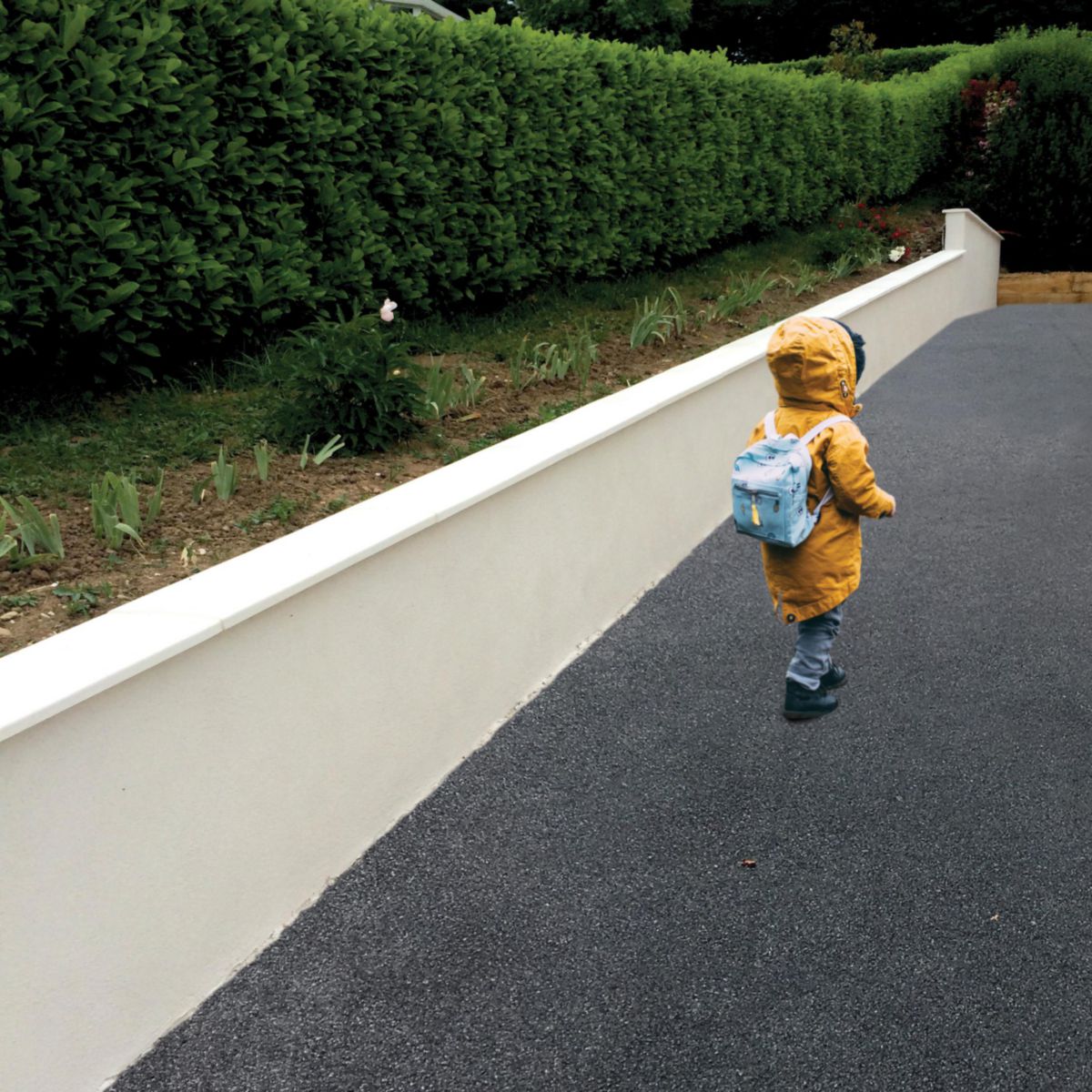 Chaperon de mur plat Pierre Lisse - blanc tradition - 99x30x4 cm - WESER